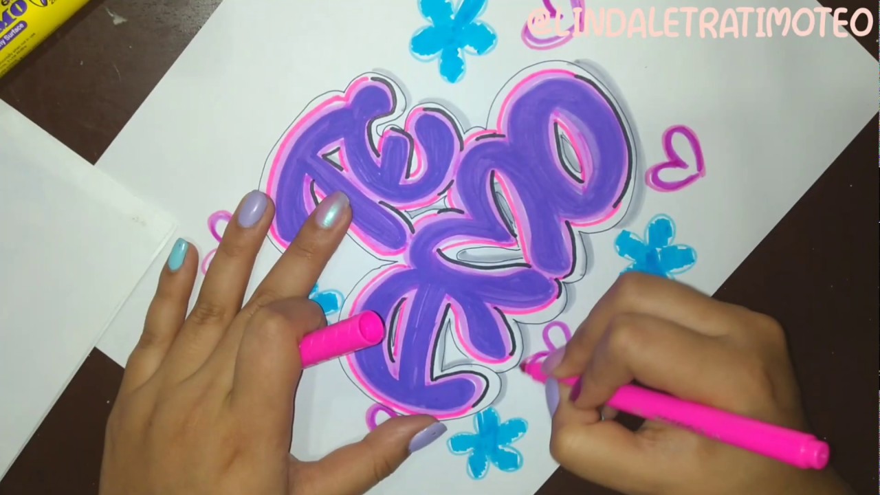 "TE AMO" EN LETRA TIMOTEO SIN MARCADORES PROFESIONALES - YouTube