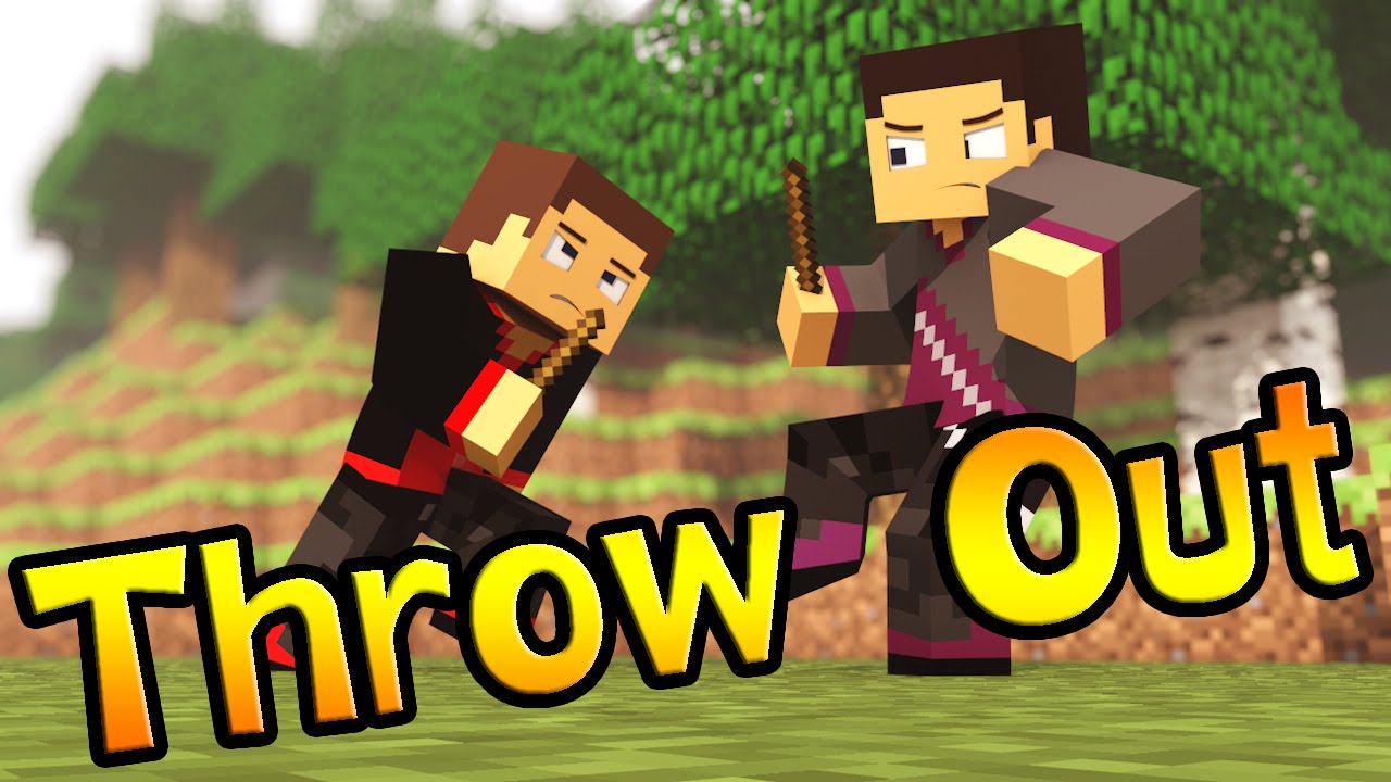 Minecraft Mini-Game: THROW OUT TOGETHER! - YouTube
