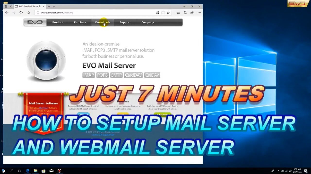 How to setup Mail Server and Webmail Server for Windows 10/11 - YouTube