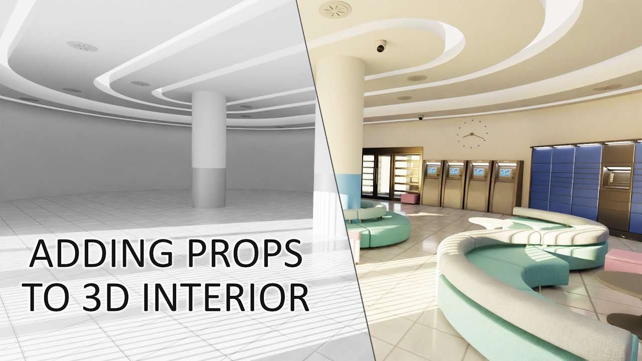 Blender 3D Interior Design: Creating a Post Office - YouTube