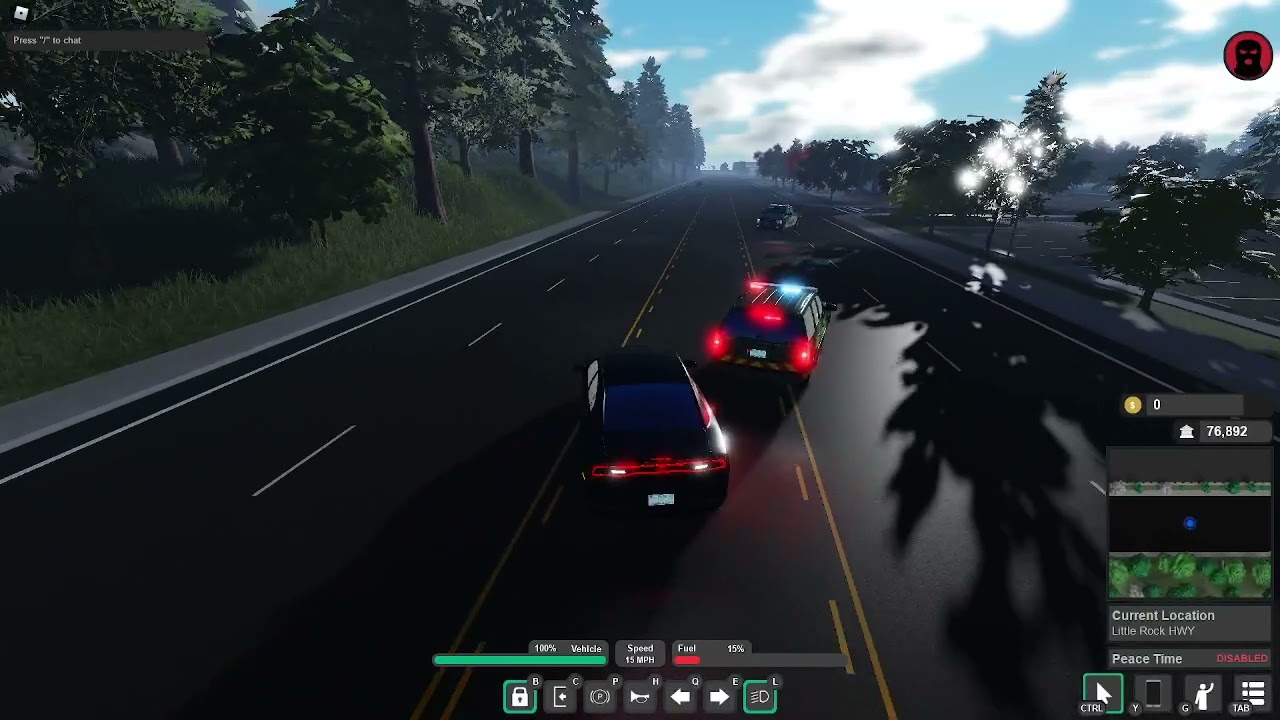 The Police Chase | CRP Maple County - YouTube