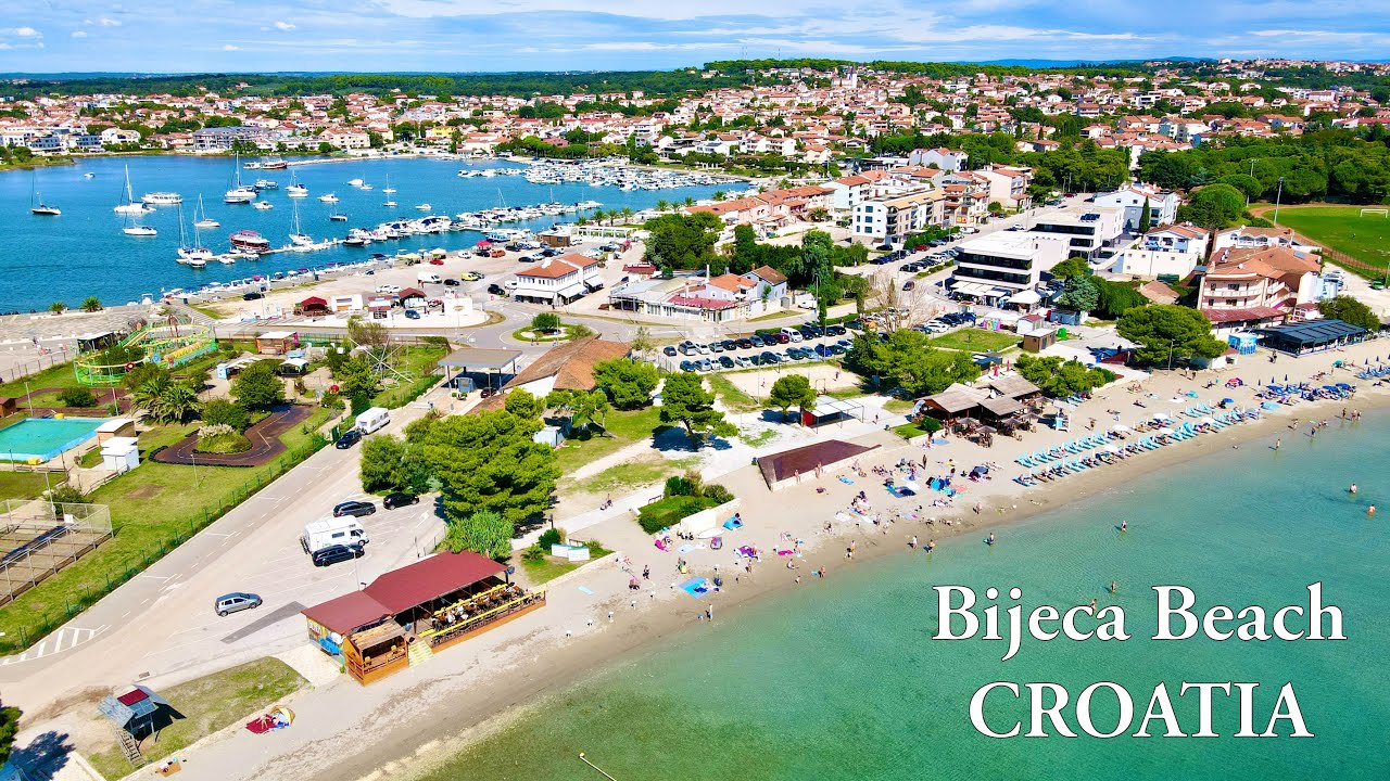 Bijeca Beach, Croatia - drone view (4K) - YouTube