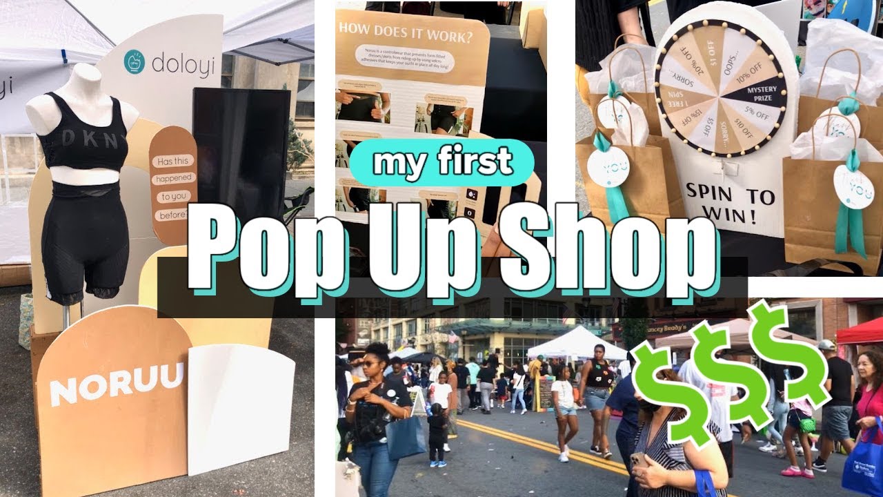 My first SUCCESSFUL pop up shop experience || Entrepreneur Vlog|| Part ...