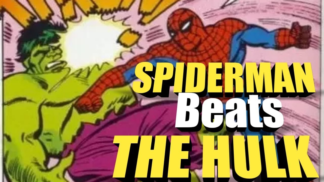 MARVEL COMICS: SPIDERMAN BEATS THE HULK - YouTube