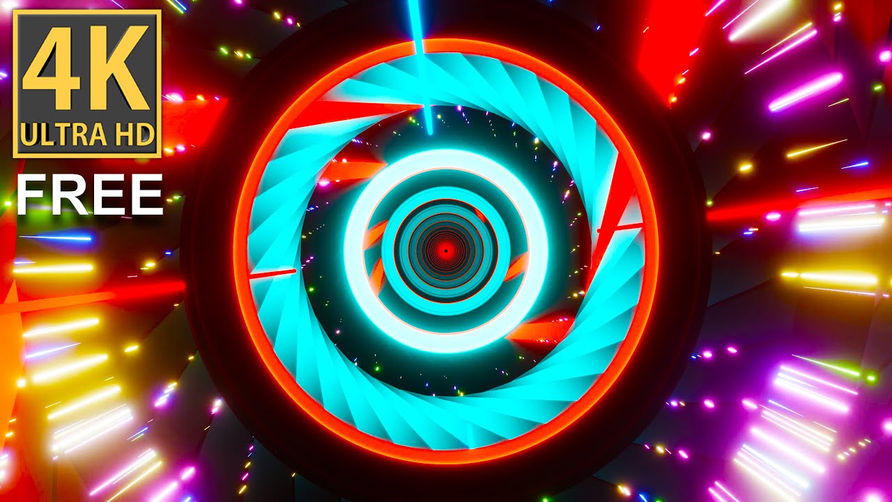 ️ FREE 4K Infinite Sound Tunnel VJ Loops for an Enriched Background ...