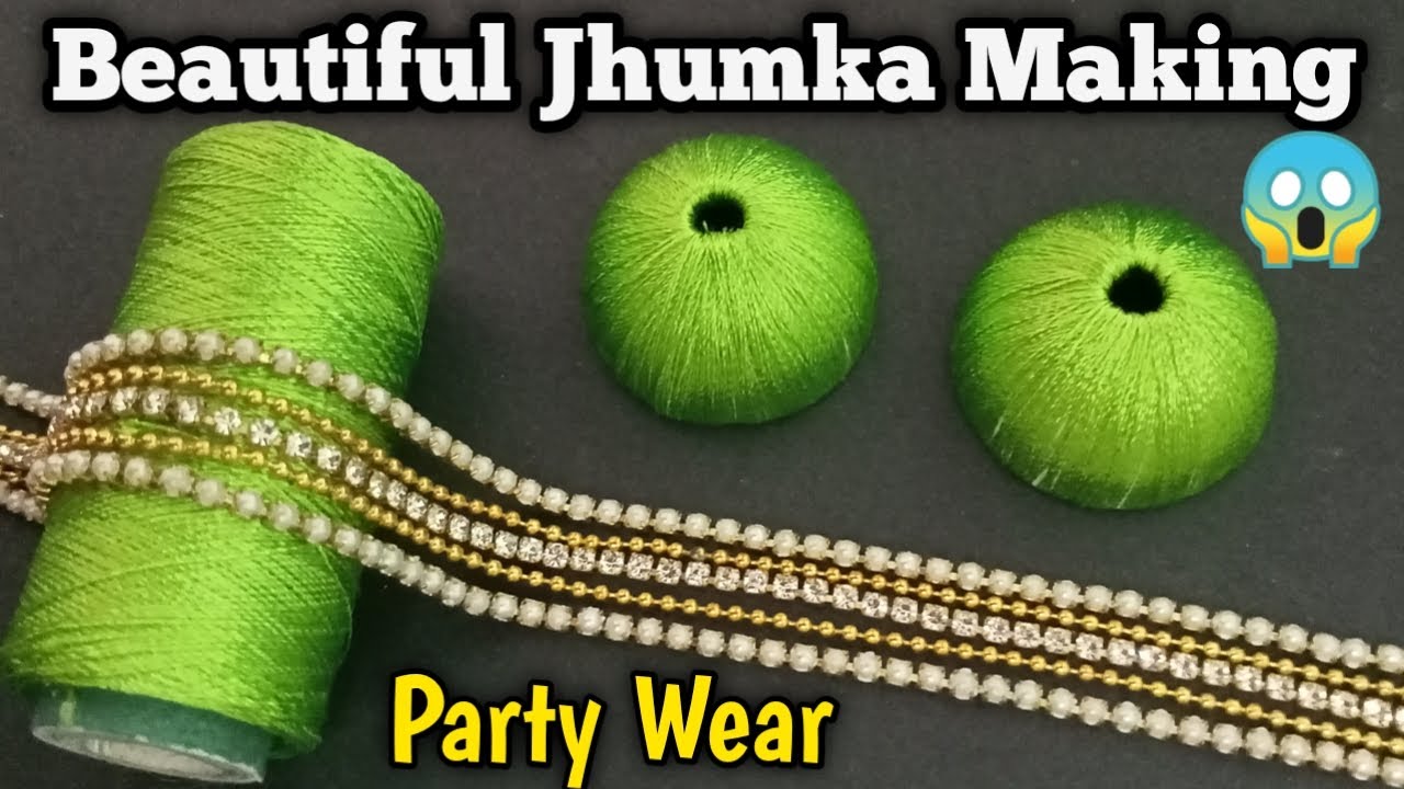 Silk thread earrings new designs making | Silk thread jewellery ...