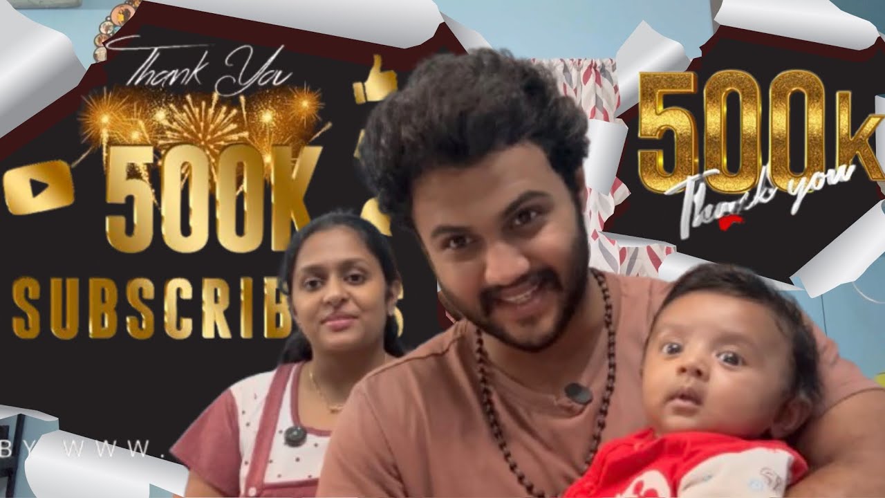 Finally 500K subscribers on YouTube 😍 Our journey so far ️ # ...