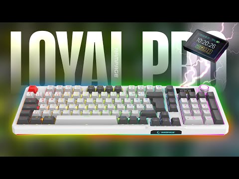 Bu Fiyata Kablosuz & Ekranlı Mekanik Klavye! Rampage LOYAL Pro