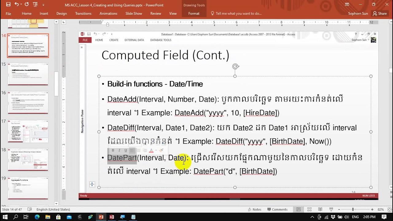 Lesson 4 - Queries Built in Functions - YouTube