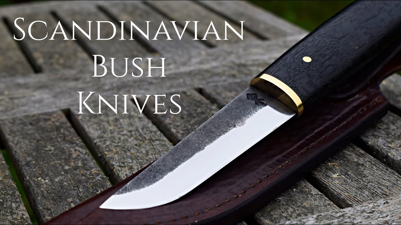 Knifemaking & Leatherwork - Forging 4 Scandinavian Bushcraft Knives ...