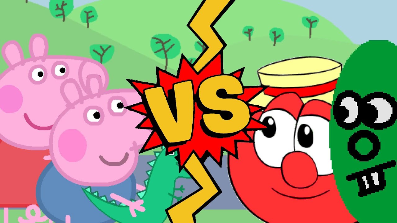 M.U.G.E.N Battles | Peppa Pig/George Pig vs Bob the Tomato/Larry the ...