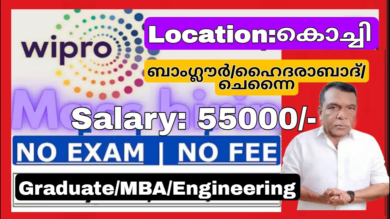 Wipro New Recruitment 2025 | Graduate + | Wipro റിക്രൂട്ട്‌മെൻ്റ് #job #jobs #wipro #workfromho ...