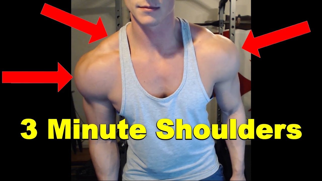3 Minute Shoulder Workout (Dumbbells, At Home) - YouTube
