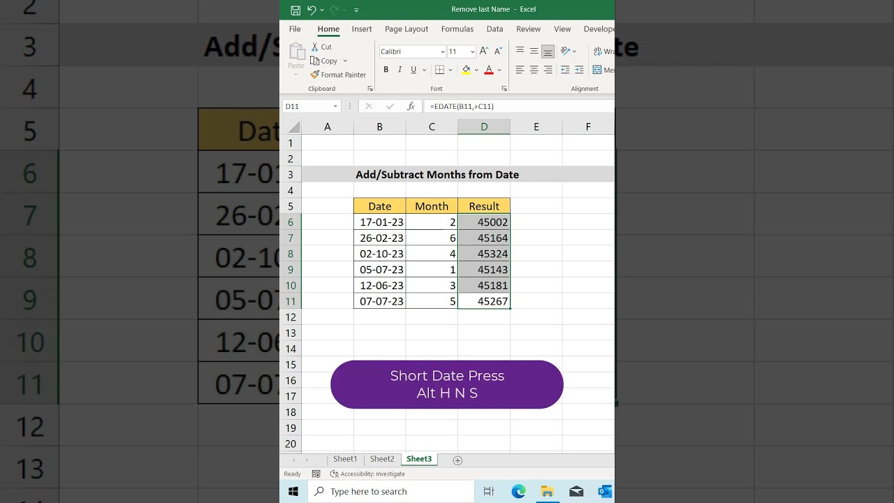 How To Add Subtract Month From Date YouTube How To Add Subtract Month From Date YouTube