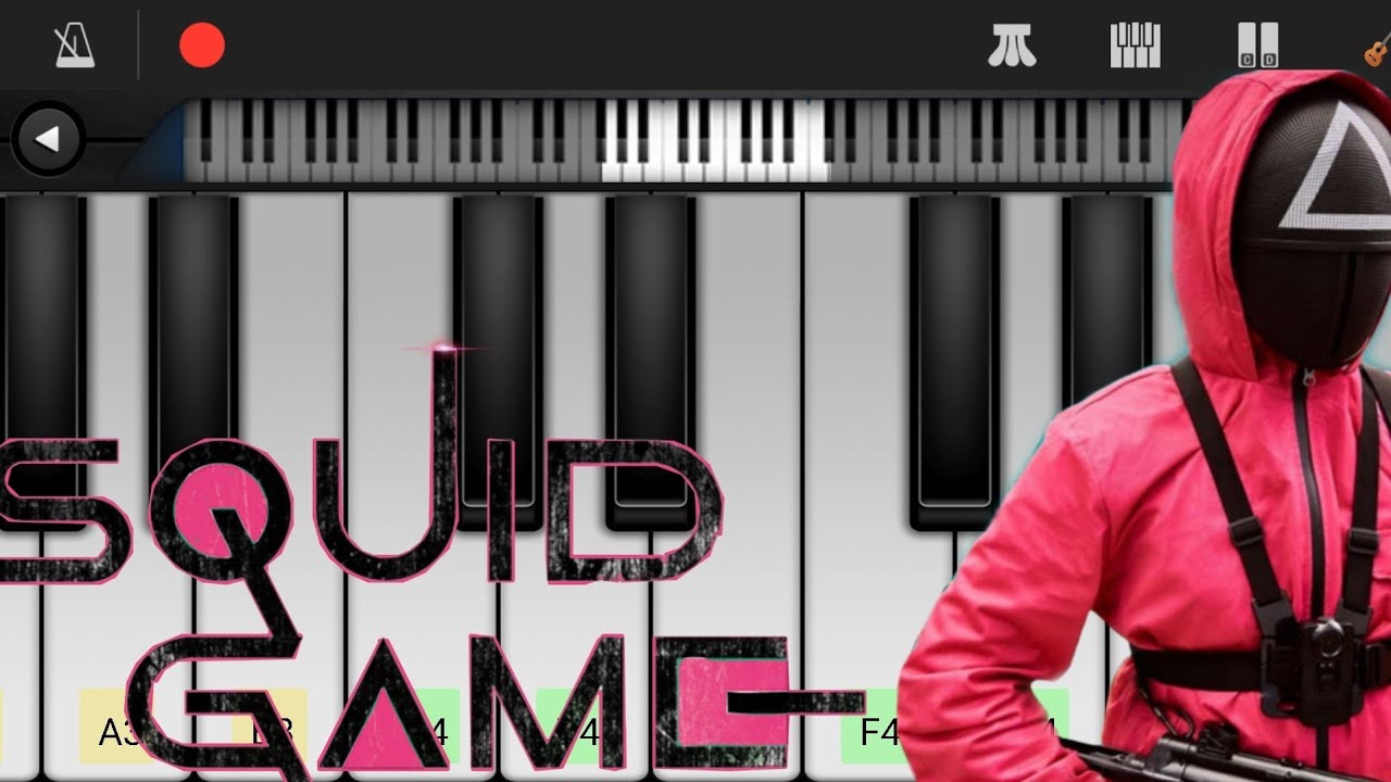 Squid game intro music them. piano tutorial - YouTube