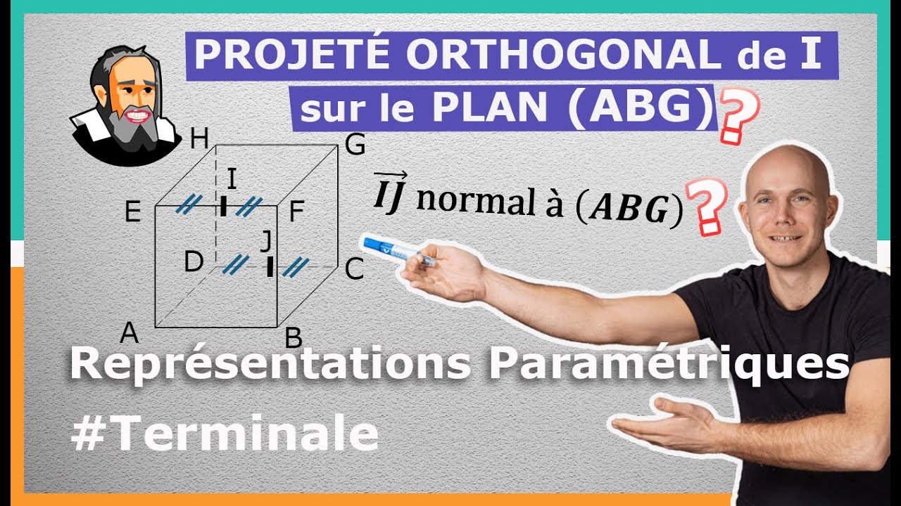 Trouver le PROJETÉ ORTHOGONAL d'un POINT sur un PLAN - Exercice Corrigé ...
