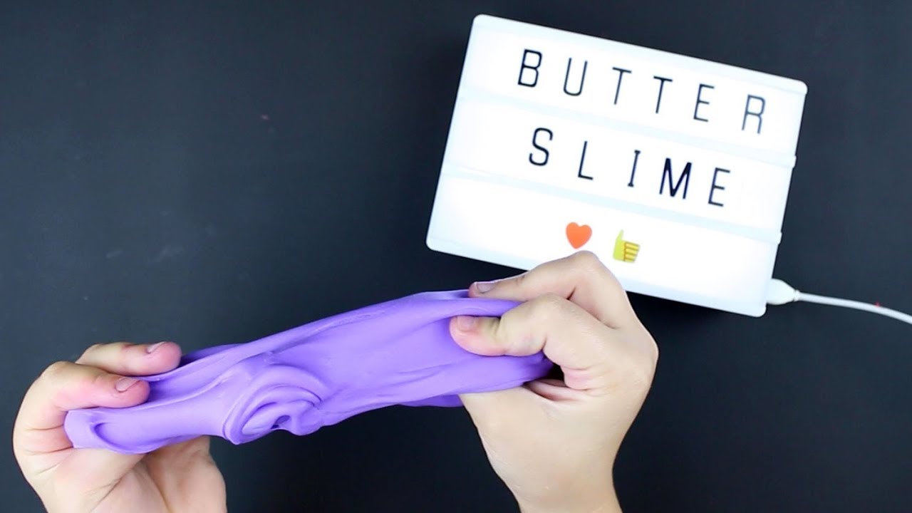 Light Purple Butter Slime – Satisfying Butter Slime - YouTube