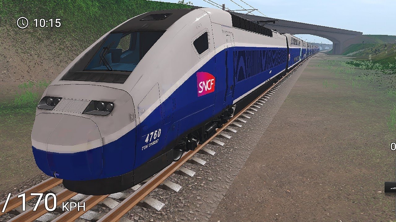 TGV Bullet Train | 0 To 300 Acceleration | Bullet Train | Trainz ...
