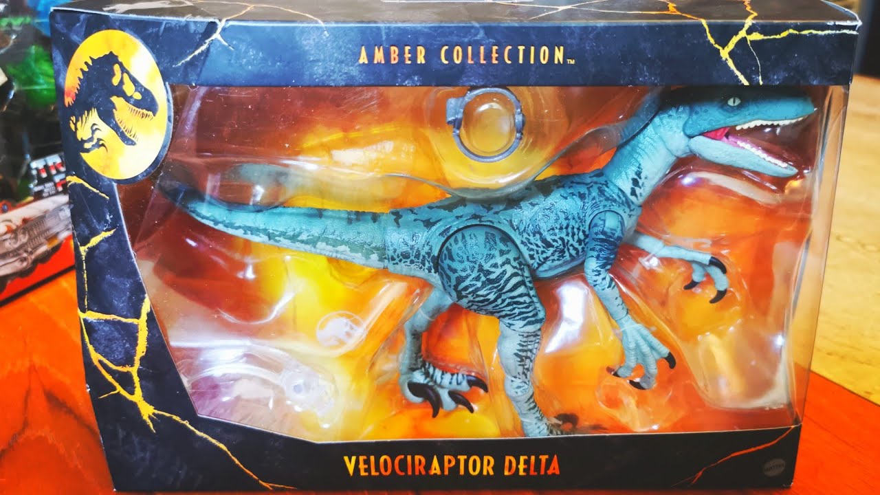 Mattel Amber Collection Velociraptor Delta, Jurassic World - YouTube