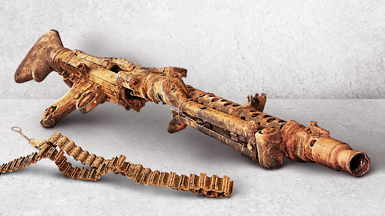 MG34 1941 | Old Machine Gun Restoration - YouTube