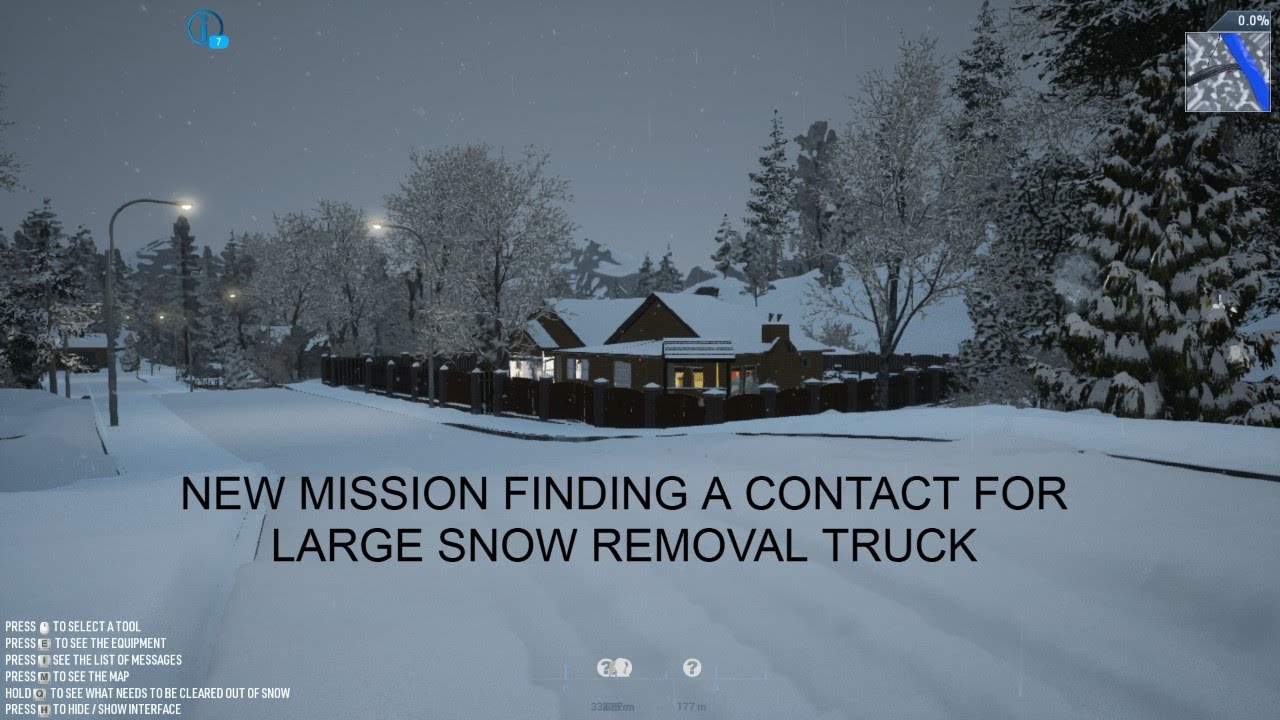 Snow Plowing Simulator Plowing the Streets Exploring the Map Finding ...