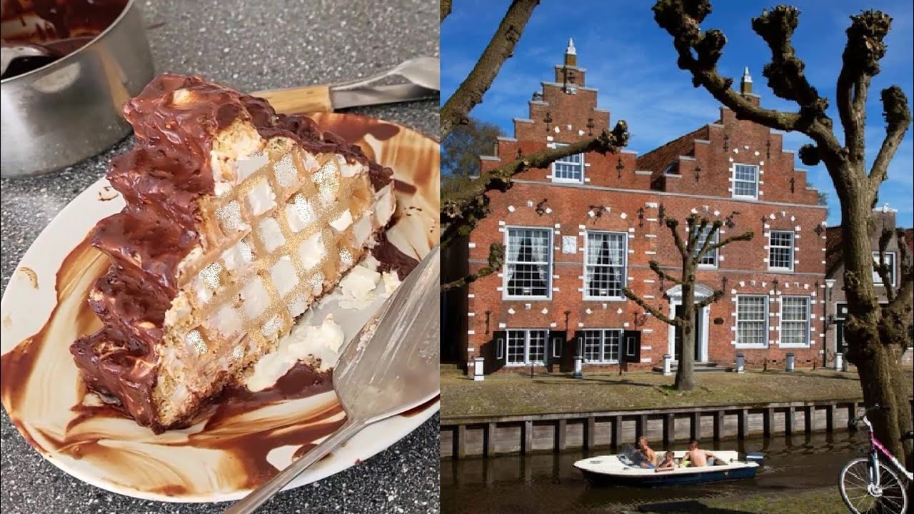 Dutch gingerbread house made from Belgian waffles. - YouTube