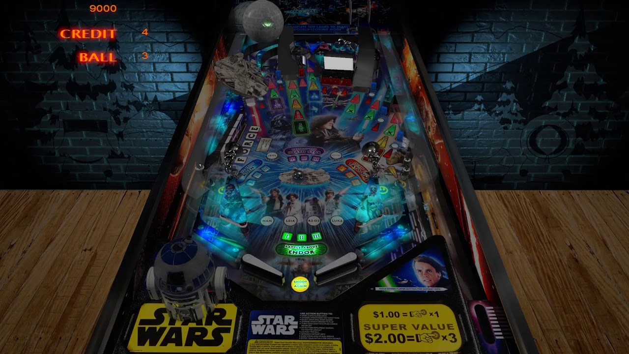Star Wars Stern Pinball VPX - YouTube