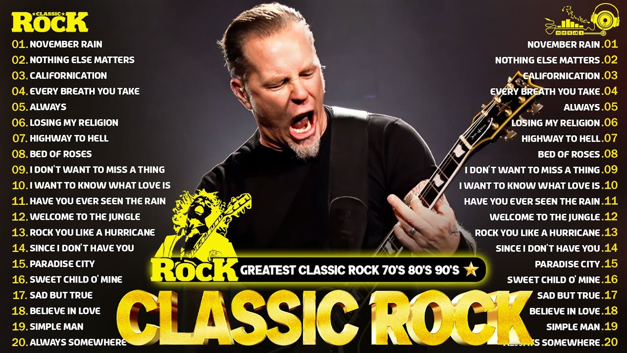 Classic Rock Songs 70s 80s 90s Full Album - Queen, Eagles, Pink Floyd ...