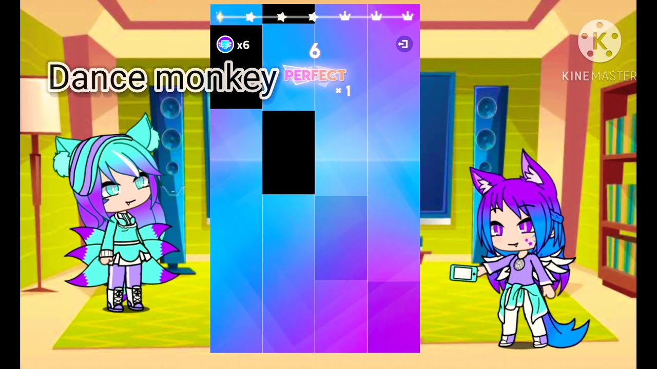 my friend in gacha life play magic tiles 3 part 1 - YouTube