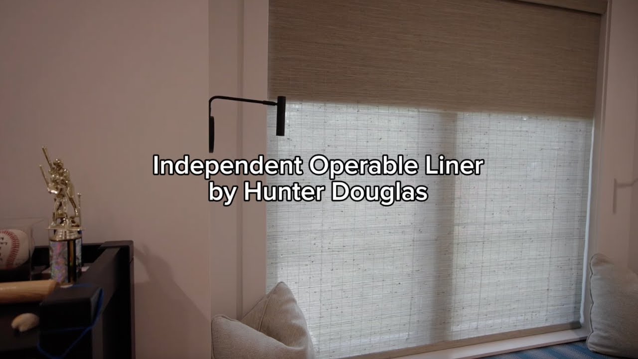 Hunter Douglas Operable Liner #shadetherapy - YouTube