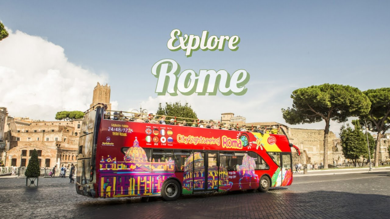 Hop-On-Hop-Off Bus Tour , Rome ,Italy - YouTube