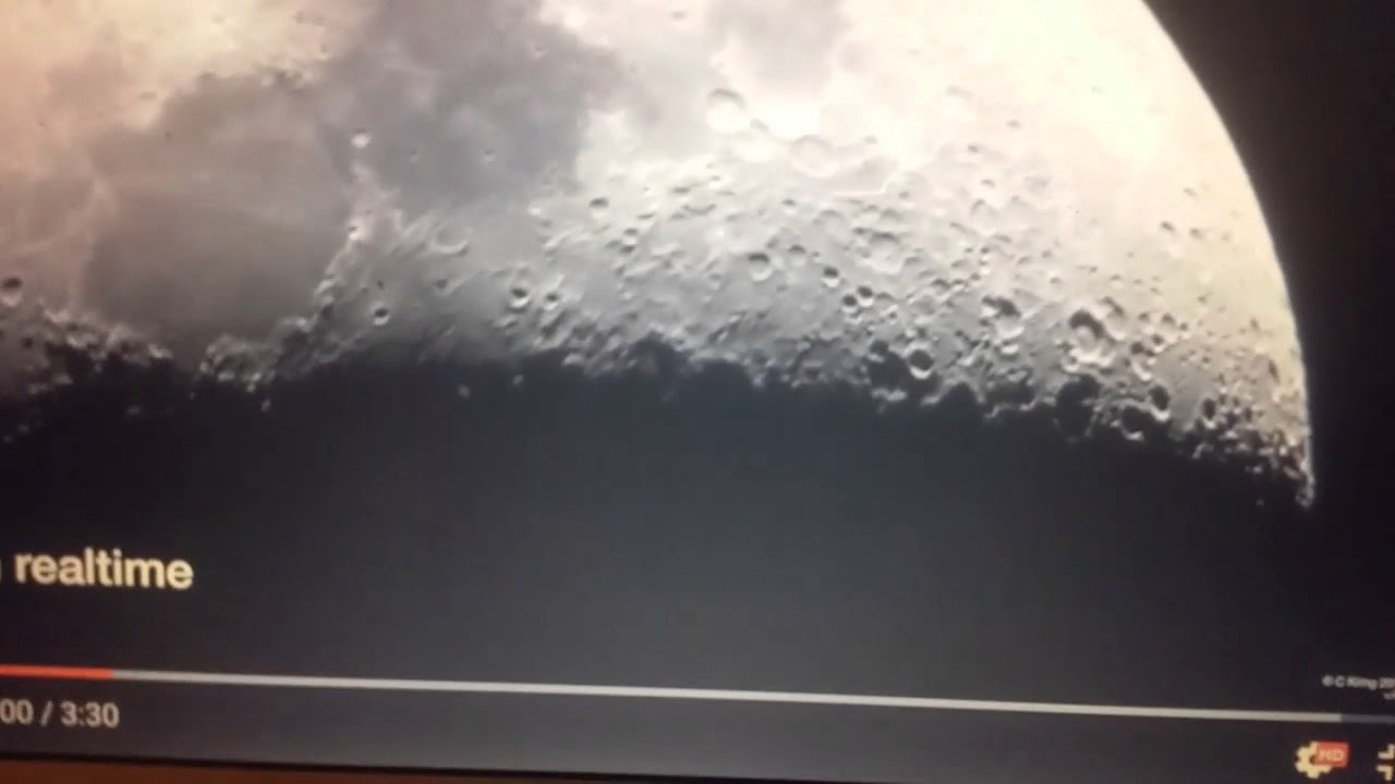 Moon ripple waves proofs holographic projection no solid object - YouTube