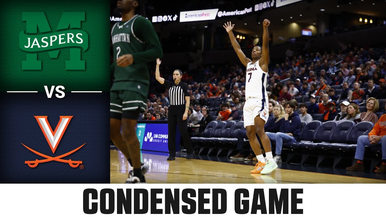 Manhattan vs. Virginia Condensed Game | 2024-25 ACC Men's Basketball ...