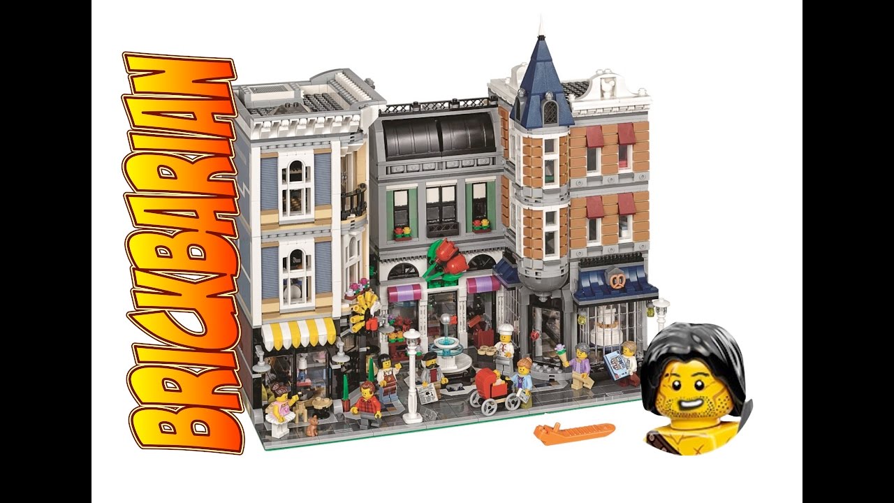 Lego Modular Assembly Square Preview - YouTube