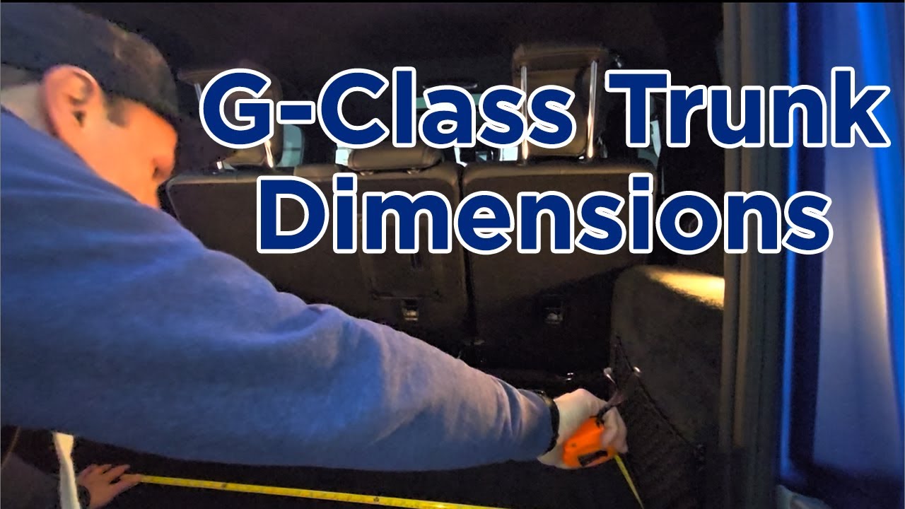 G-Class Trunk Storage Size & Dimensions. G550, G580, G630. #GWagon ...