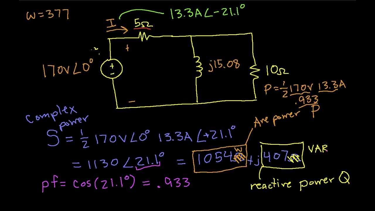 AC Example-Complex Power - YouTube