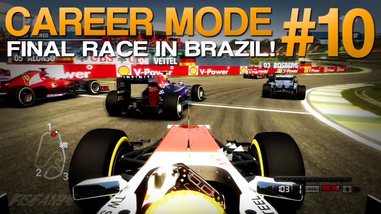 F1 2012 (2013 Mod) | Career Mode #10 - Brazil (Final Race!) - YouTube