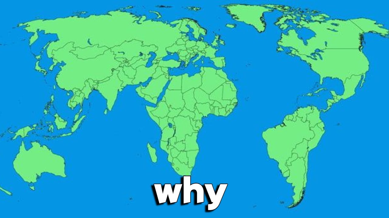 The world map looks weird while inverted... - YouTube