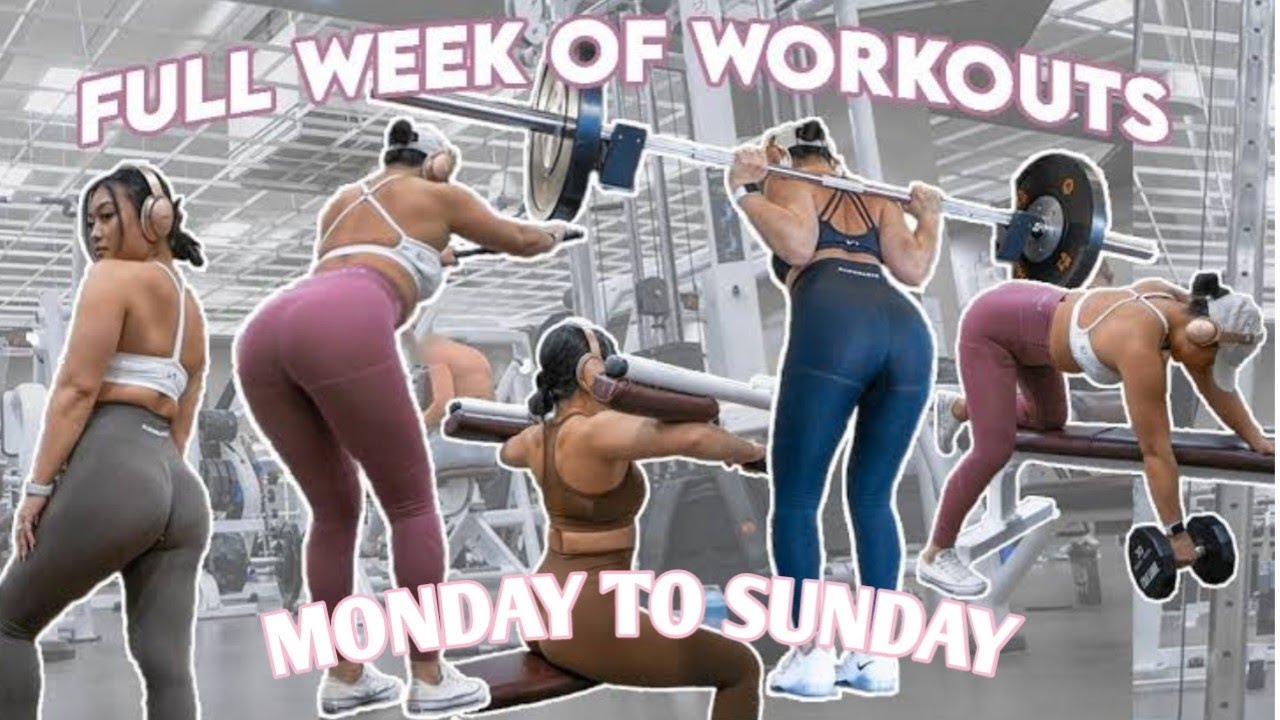 Full Week Gym Workout Plan For Female| Complete Workout Plan For Monday To Sanday - YouTube
