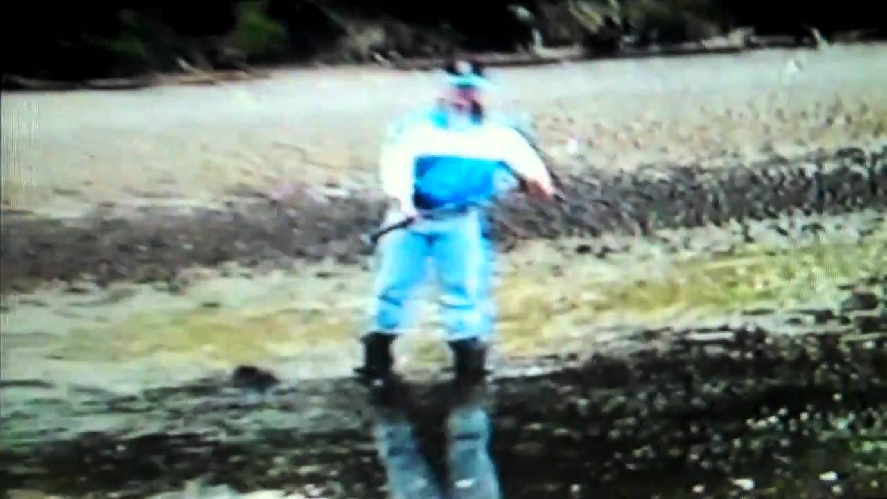 My dad on a clam hunt at the beach from "April to September 1994" - YouTube