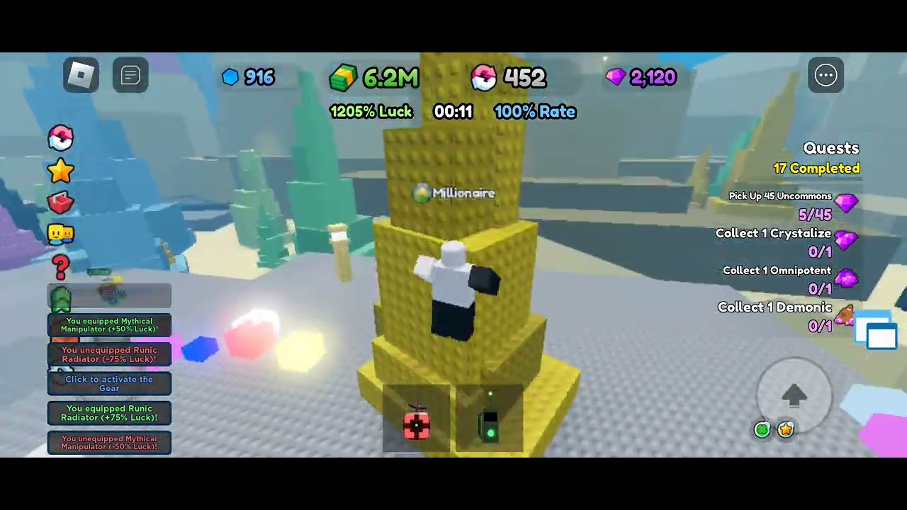 Playing block mayhem(bored) - YouTube