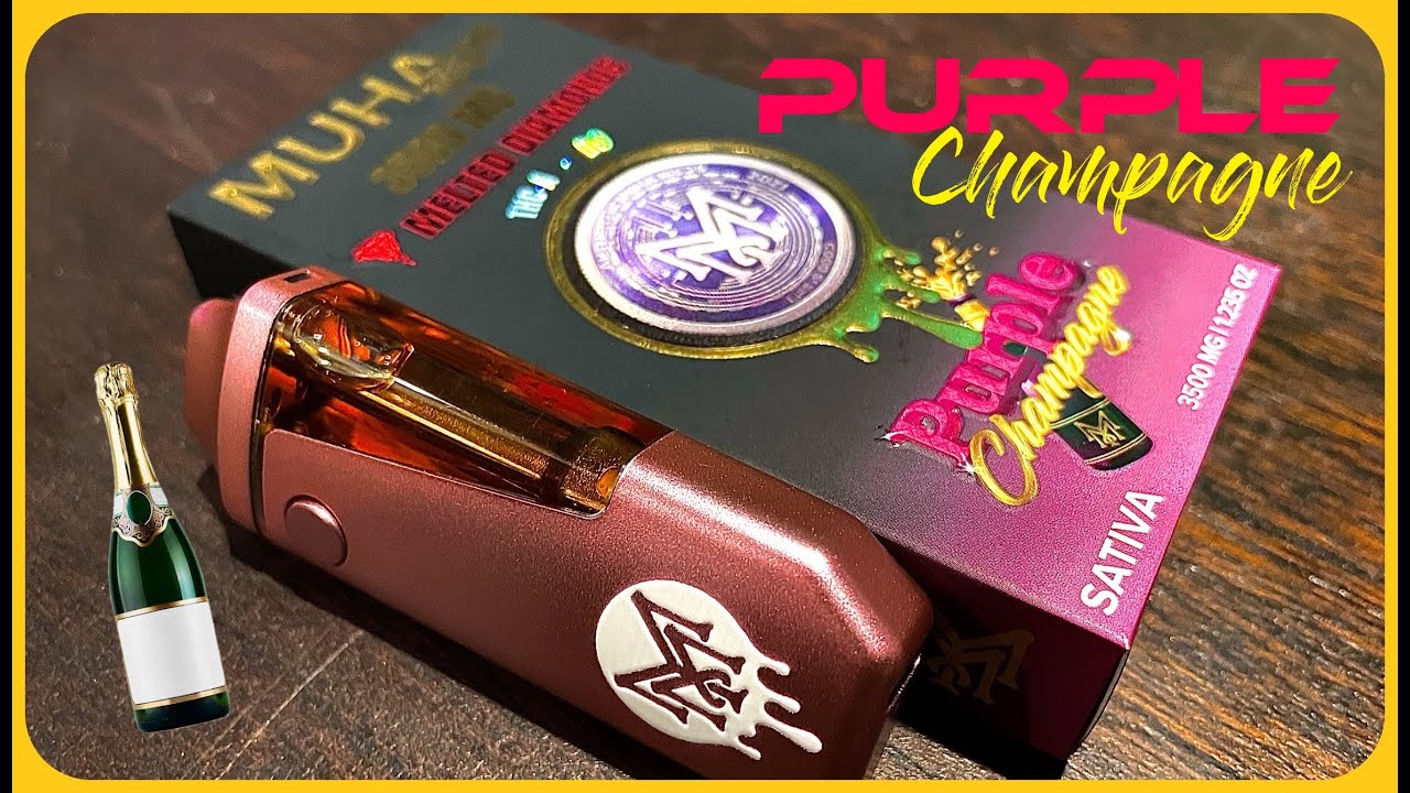 Muha Meds 3500 Mg Melted Diamonds Disposable Review: Purple Champagne ...