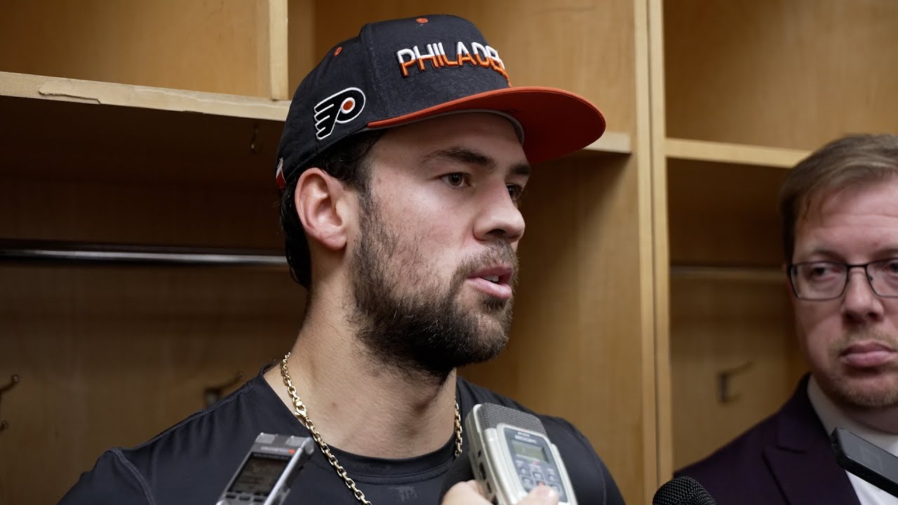 12/19 PHI vs. NJD Postgame: Ryan Poehling - YouTube