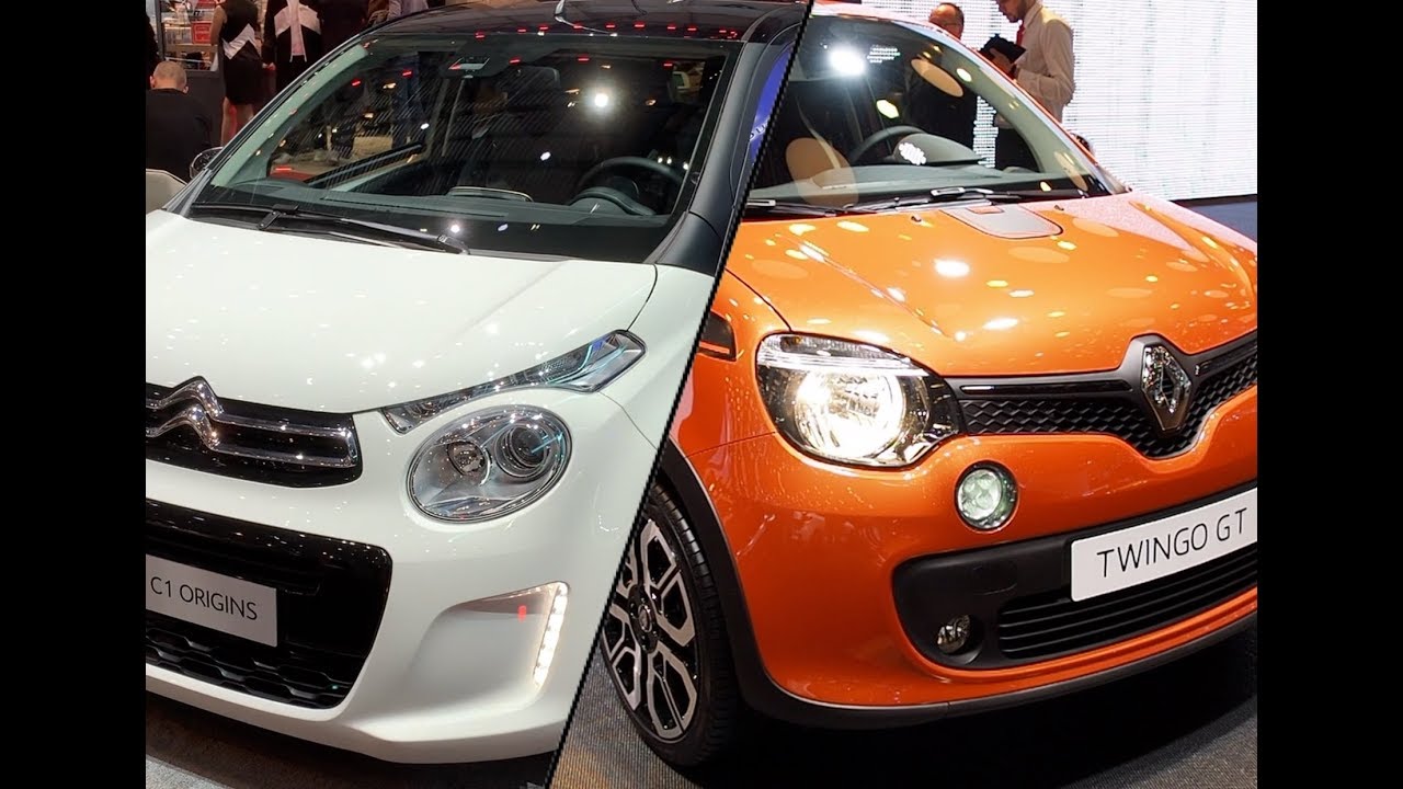 Renault Twingo vs Citroen C1 - YouTube