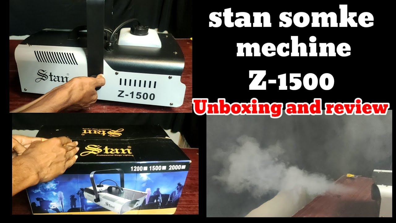 stan fog machine Z-1500 | unboxing and review - YouTube