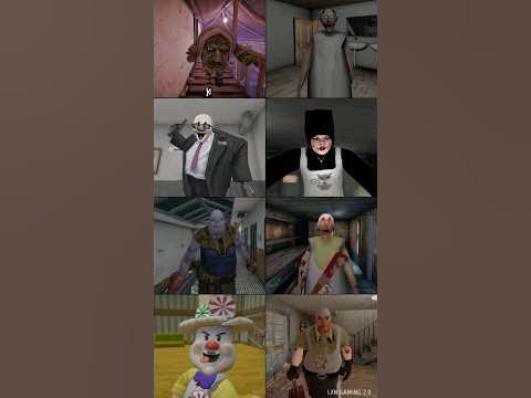 Witch Cry Vs Twins Granny Vs Boris Vs Horror Kiss 2 Vs Mr Meat Vs Granny 3 Is Mr Meat + - YouTube