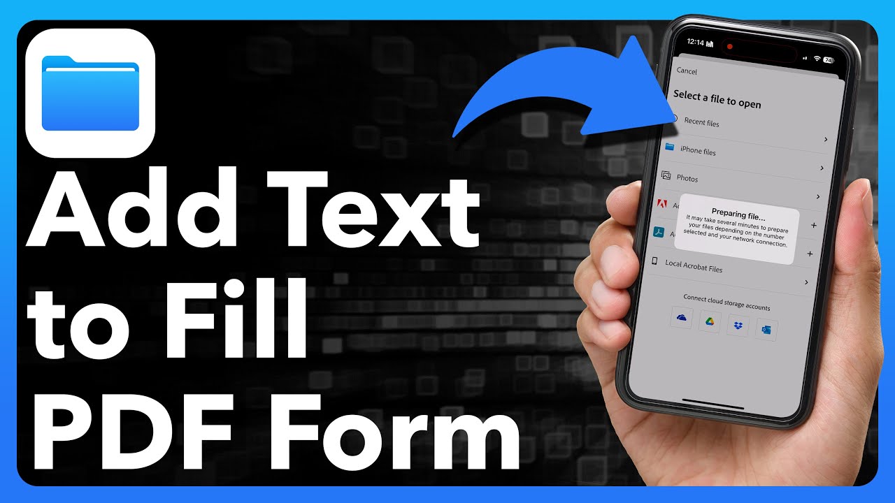 How To Add Text To Fill Out Form On PDF On iPhone - YouTube