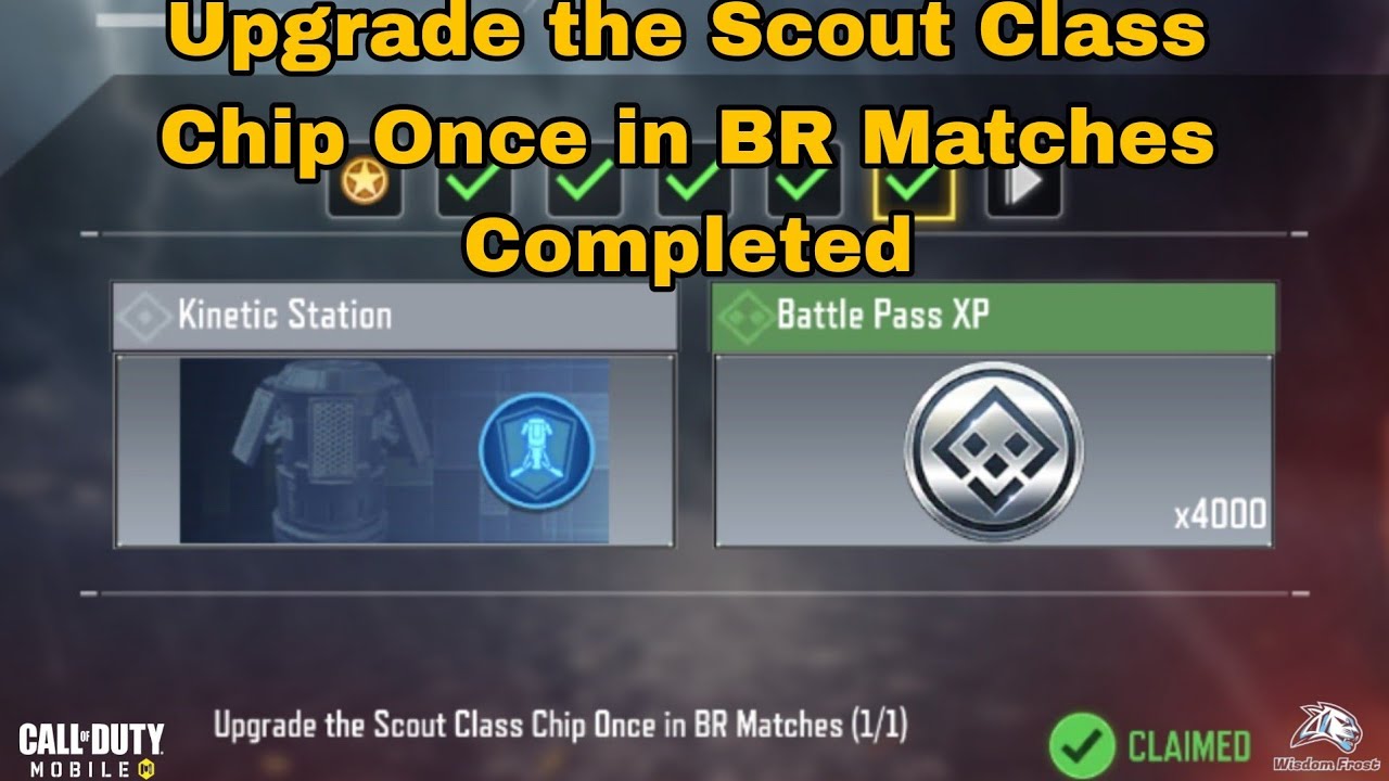 Upgrade the Scout Class Chip Once in BR Matches CODM 2023 - YouTube