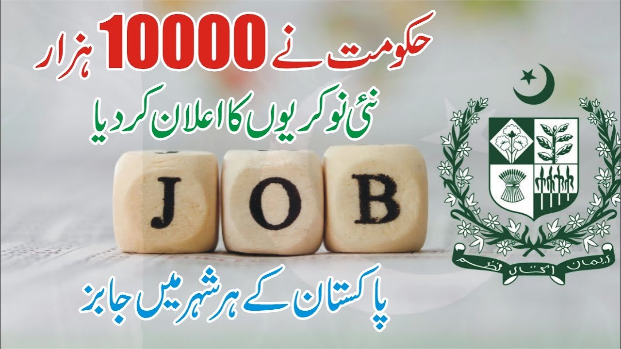 10000 Government New Jobs 2024 in Pakistan Today Online Apply ...