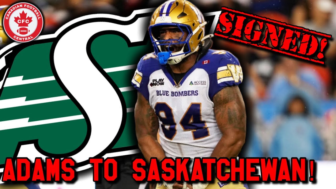 Saskatchewan Roughriders Sign Devin Adams! - YouTube
